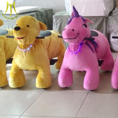 中国 Hansel adult ride on toys stuffed animal coin operated games kiddie ride 販売のため