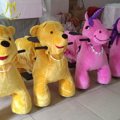 中国 Hansel cheap amusement rides for party motorized plush riding animals 販売のため