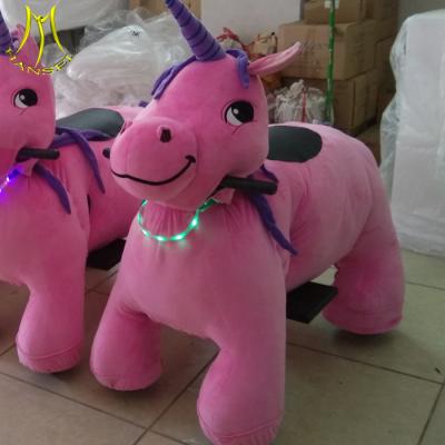 中国 Hansel stuffed animal motorized plush elecrtric ride on animal toy for indoor playground 販売のため