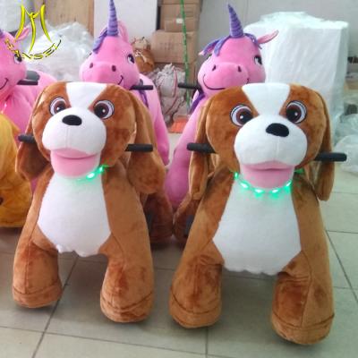 中国 Hansel coin operated walking animal for adult and kids electronic riding animal toys for mall 販売のため