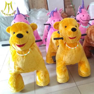 中国 Hansel coin operated animal car ride toy animal with led zoo animal horse for outdoor 販売のため