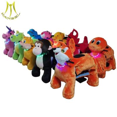 中国 Hansel  amusement park walking stuffed kids electric animal toy ride 販売のため