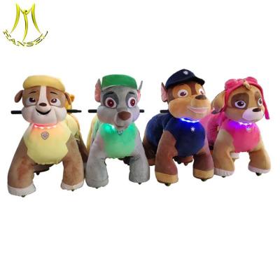 中国 Hansel  commercial walking animal toy ride electric animal mountables for part rent 販売のため