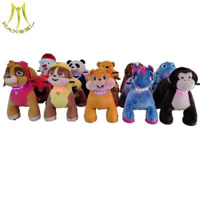 中国 Hansel hot selling safari animals large coin operated animal car for outdoor park 販売のため