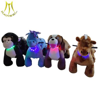 中国 Hansel   promotion price zoo kid coin operated kids battery powered animal bikes in mall 販売のため