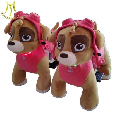 中国 Hansel coin operated animal ride large plush ride toy on wheels 販売のため