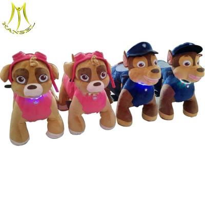 中国 Hansel  popular walking animal rides for shopping mall non coin motorized plush riding animal for kids 販売のため