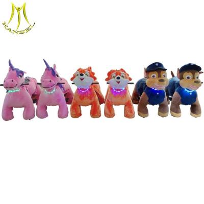 中国 Hansel  commercial moving battery powe animal ride for mall amusement park zippy motorcycle rides happy ride on unicorn 販売のため
