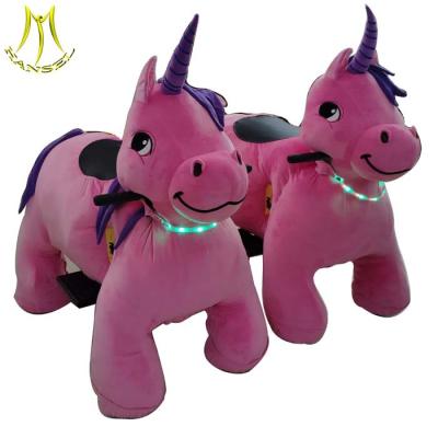 中国 Hansel shopping mall popular children walking stuffed animals coin operated animal rides 販売のため