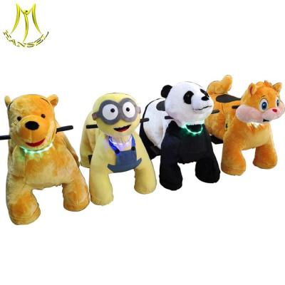 中国 Hansel plush toys stuffed animals on wheels unicorn motorized plush animal 販売のため