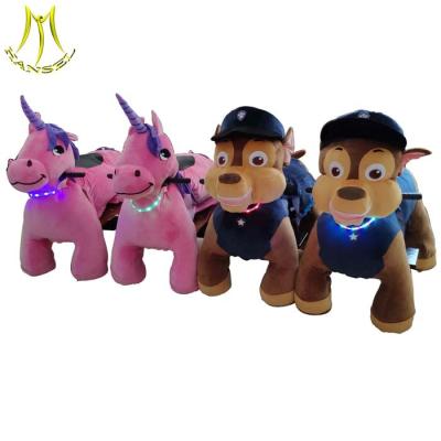 中国 Hansel plush electric kid riding horse moving ride on animals in shopping mall 販売のため