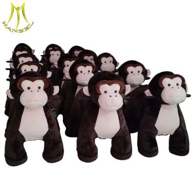 中国 Hansel  plush walking toy children electric car rent battery powered animals for shopping centers 販売のため