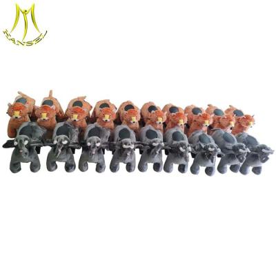 中国 Hansel  amusement park games elephant ride kids  plush animal electric scooter for sale 販売のため