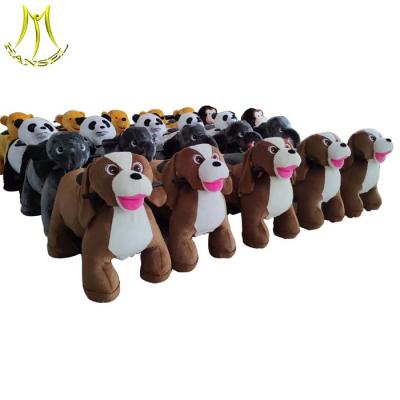 中国 Hansel shopping mall plush motorized animals indoor moving electric mountable 販売のため