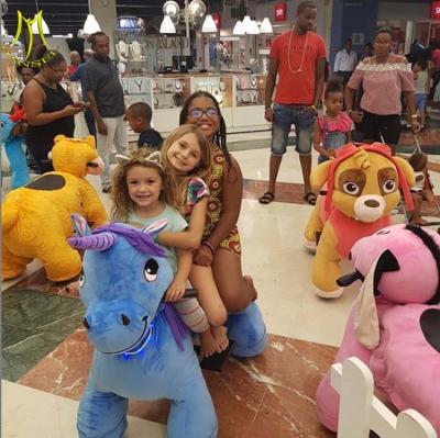 中国 Hansel coin operate game machine kids amusement rides electric elephant plush ride 販売のため
