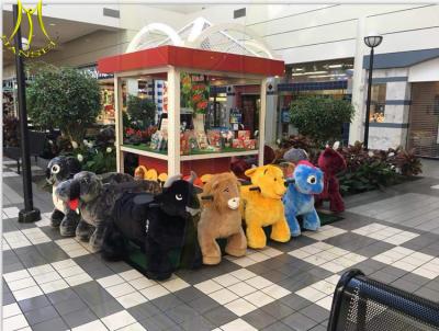 中国 Hansel wholesale battery powered animal toy plush electrical animal rides for shopping mall 販売のため