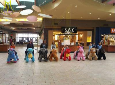 China Hansel children motorized plush riding animals zippy pets sale for sale