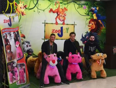 Hansel hot selling funfair battery operated ride on animals in shopping mall