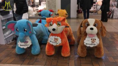 中国 Hansel kids family entertainment plush electric coin operated happy rides 販売のため