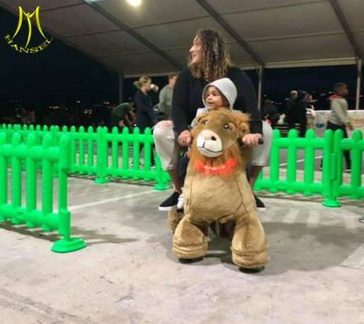 中国 Hansel fast profits coin operated stuffed amusement ride on animal toys 販売のため
