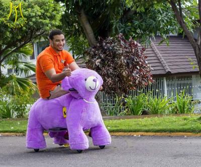 中国 Hansel  coin operated plush stuffed animal ride amusement ride for kids 販売のため
