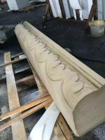 China Customizable Beige Sandstone Artwork Special Shaped Stone Door Frame Lines for sale