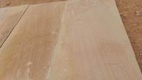 China Natural Yellow Wood Veins Sandstone Wall Cladding With Split Face for sale