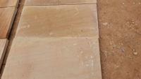 China Natural Yellow Wood Veins Sandstone Wall Cladding With Split Face for sale