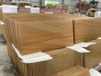 China Wood Pattern Sandstone Wall Cladding Panels for sale