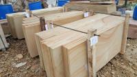 China Honed Sandstone Wall Covering 10-50mm Thick external sandstone cladding for sale