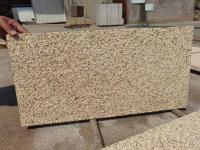 China Rectangular Yellow Granite Stone Slabs For Exterior Floor for sale