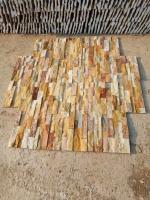 China Customization Yellow Slate Stone Wall Panels Exterior Slate Wall Cladding for sale