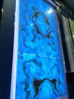 China Blue Onyx Marble Luxury Wall Tiles for sale