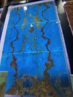 China Blue Onyx Marble Luxury Wall Tiles for sale