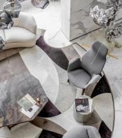 China Arabescato Corchia Artificial Quartz Slabs for sale
