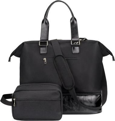 Cina Borsa da viaggio da 20 pollici nera personalizzata con vano scarpe in vendita