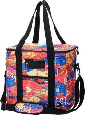 Cina Borsa portatile pieghevole isolante raffreddatrice impermeabile leggero grande morbido con cintura a spalla imbottita in vendita