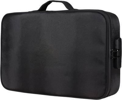 中国 Black Color Large Capacity Storage Waterproof Custom Travel Smell Proof Bag With Lock 販売のため