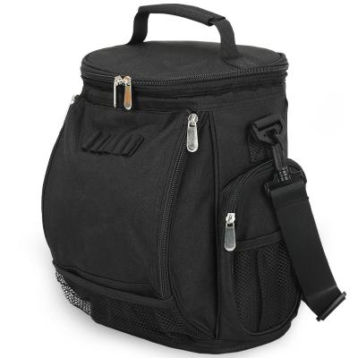 中国 Black Large Capacity Unisex 10 Can Insulated Golf Custom Travel Cooler Bag with shoulder strap 販売のため