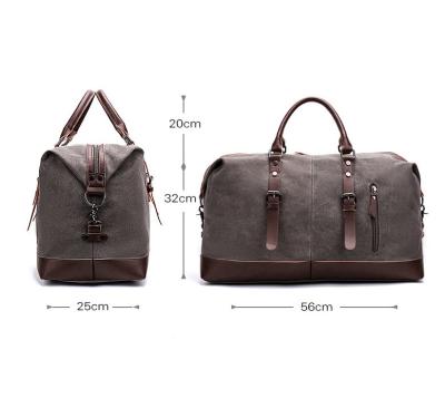 Cina Tela di cuoio della borsa di notte del Weekender di Tote Travel Duffel Bag Expandable grande in vendita