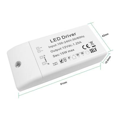 China 12v 15W mini LED driver Mini LED driver supplier Constant voltage power driver for sale