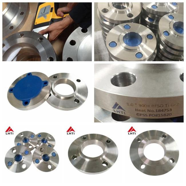 Gr7 Ti-Pd0.2 F7 slip on titanium flange SO ANSI / ASTM B16.5 for pipe fittings