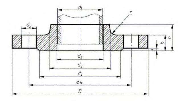Sand Blasting Slip On Flange PN16 Ti Gr2 Gr5 Gr7 Raised Face RF for Oil and Gas Pipelines 1