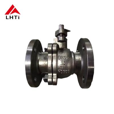 China ANSI Class 150 Titanium Ball Valve Two Piece Ball Valve Gr2 Class 150 Full Port Fire Safe Flanged Ball Valve for sale