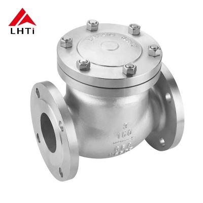 China Gr2 2-weg lichtgewicht titanium legering balklep DN 50 klasse 150-600 Te koop