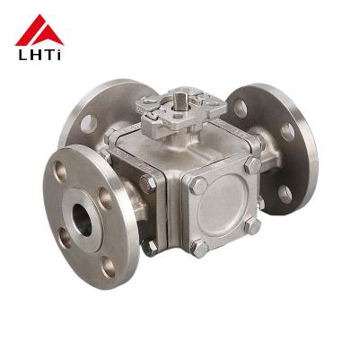 China ASME B16.34 8 inch Titanium driewegbalk Gr1 Gr2 balk Te koop
