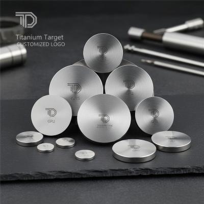 China GR1 GR2 GR5 Titanium Disc and Target with 99.7% Purity Made by Cold Rolled Stamping for sale