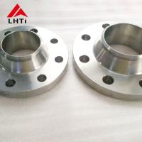 China Customized Weld Neck Flange , Gr2 Gr9 Butt Forging Titanium Flange for sale