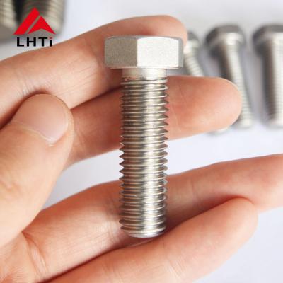 China Grade 2 DIN933 Titanium Bolts Nuts , M8 M10 M12 Titanium Hexagonal Head Bolt for sale