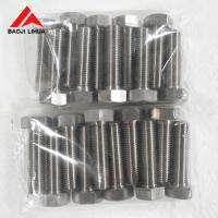 China Lightweight Colored Titanium Hex Bolts Nuts with Slotted Drive Type for sale
